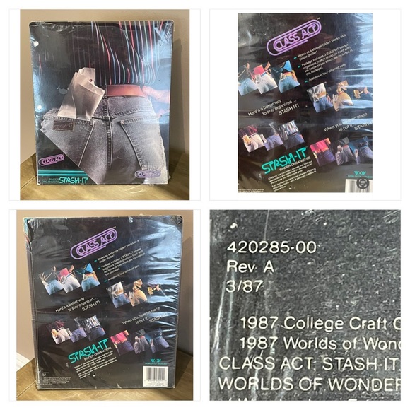 Vintage | Other | Vintage 987 Class Act Stashit Binder Organizer Folder ...